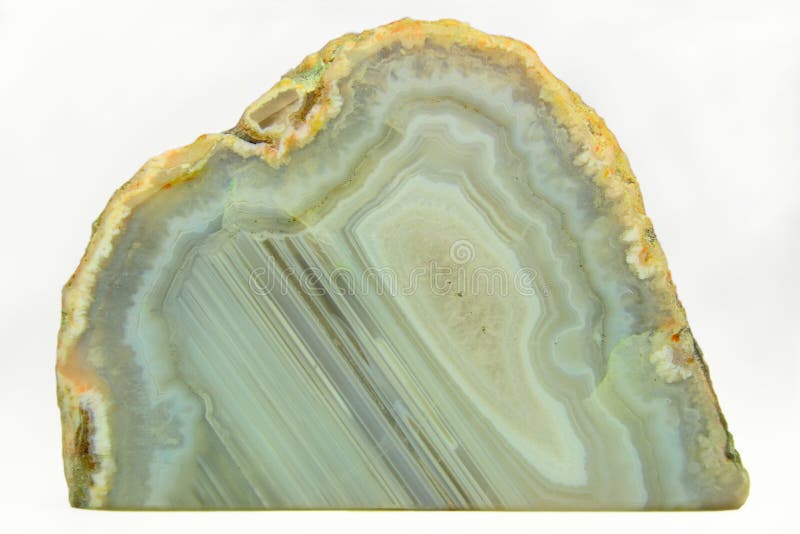 Drawing on a cut of agate stock image. Image of iridescent - 16890133