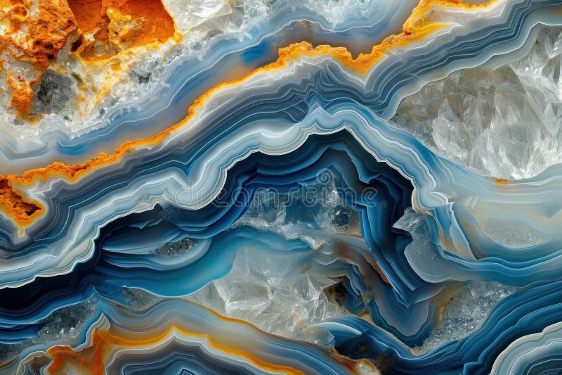 Agate Structure. Generate Ai Stock Illustration - Illustration of ...
