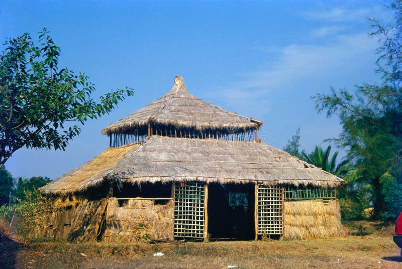 Indian Ancient House Agatsyamuni Hut Umargaon Gujarat India Stock Photo ...