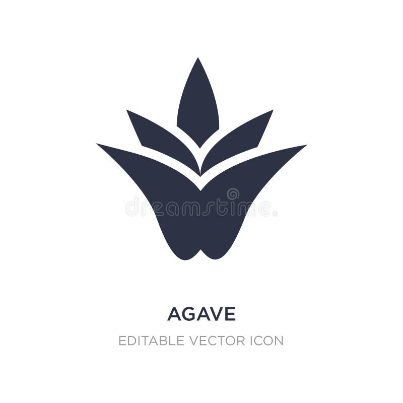 Agave Icon on White Background. Simple Element Illustration from Nature ...
