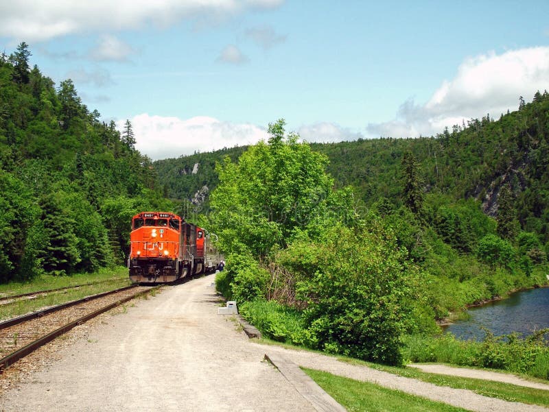 Agawa Canyon Train. stock photo. Image of mountains, canada - 50214