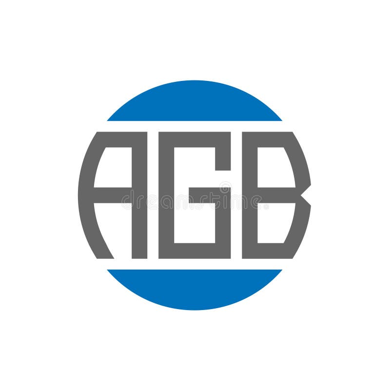 AGB Letter Logo Design on White Background. AGB Creative Initials ...