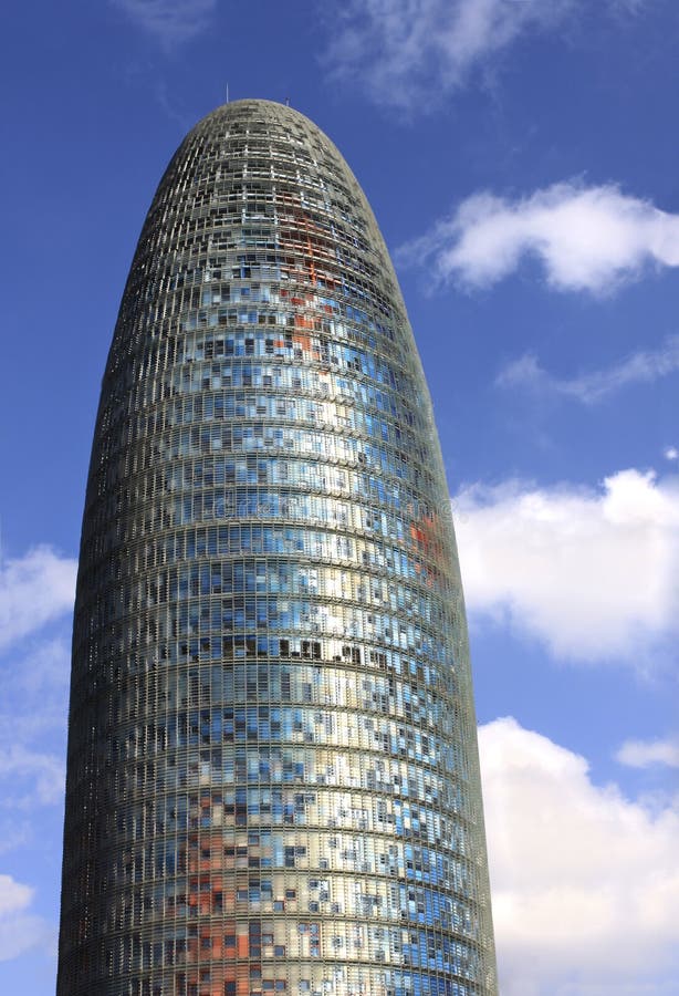 Agbar Tower, Barcelona stock image. Image of construction - 29078917
