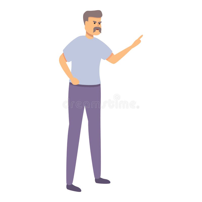 Age Discrimination Icon Cartoon Vector Human Racism Stock Vector