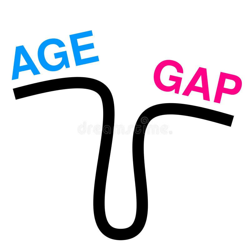 Age gap and disparity stock vector. Illustration of difference - 302119914