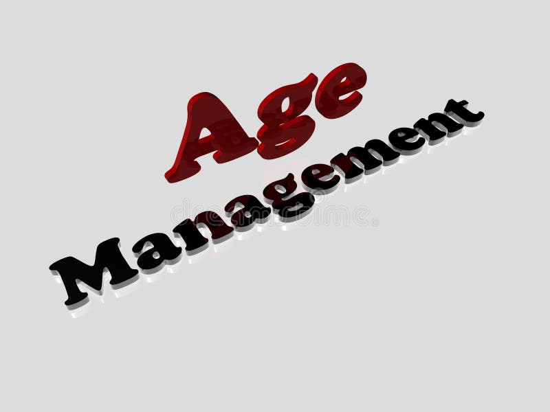 Age Management stock illustration. Illustration of sign - 12742787