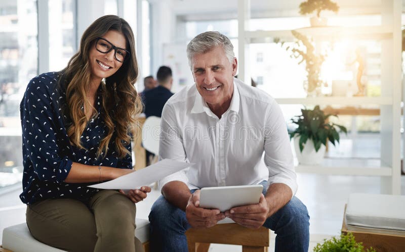 Age is Nothing when You Can Work Together. Creative Employees Working ...