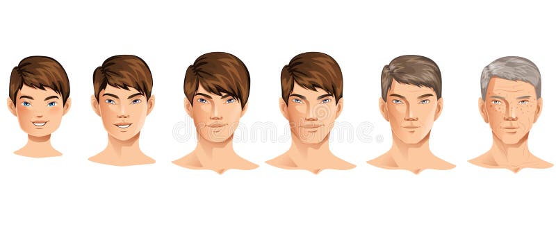 Age Process stock vector. Illustration of blonde, teenager - 34695951
