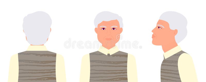 Age Profile on Isolated Background Stock Illustration - Illustration of ...