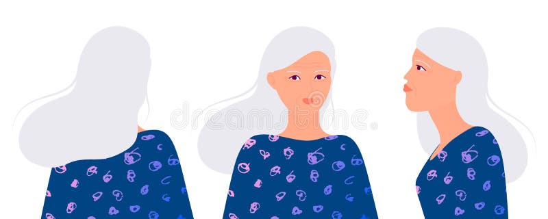 Age Profile on Isolated Background Stock Illustration - Illustration of ...