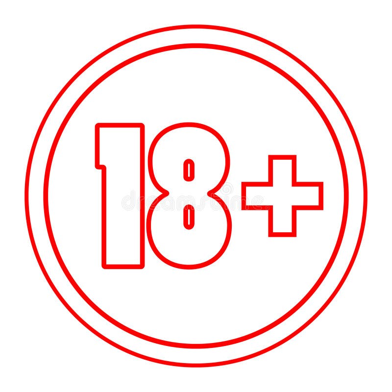 Age-restricted access logo stock vector. Illustration of adulthood ...