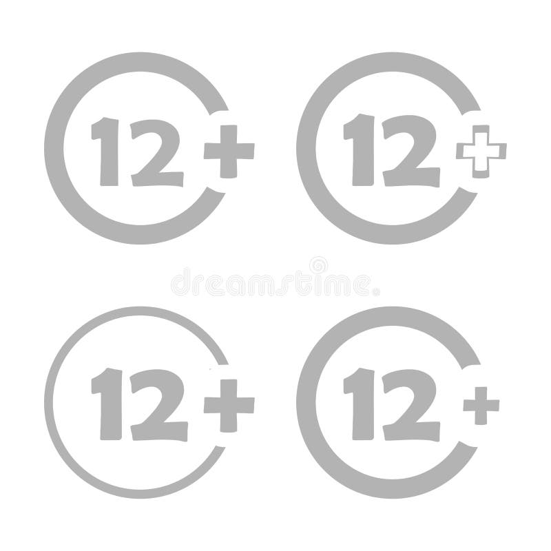 Age Restriction Icons Stock Illustrations – 461 Age Restriction Icons ...