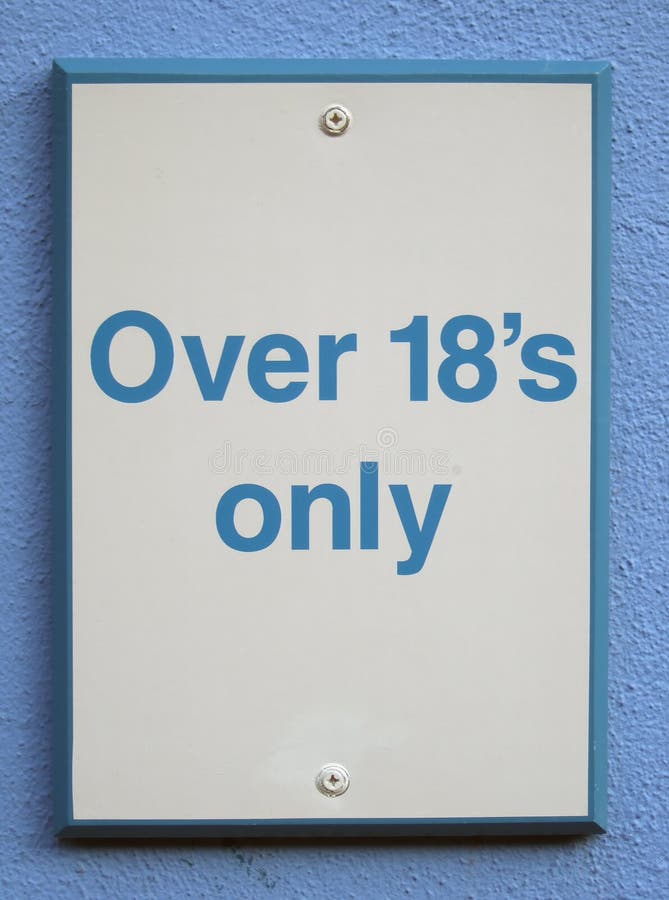 Age restriction sign stock image. Image of maturity, prevent - 1002021
