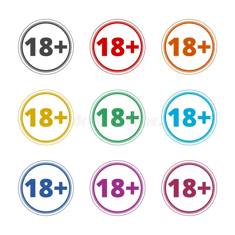 18+ Age Restriction Sign, Vector Eighteen Icon Stock Vector ... 18+ Age Restriction Sign, Vector Eighteen Icon Stock Vector ...