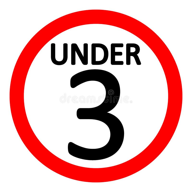 3 age restriction sign. stock illustration. Illustration of alcohol ...