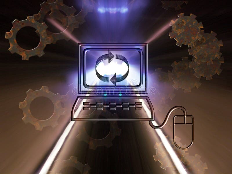 Age of technology stock illustration. Illustration of speed - 692946