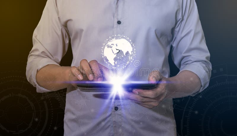 Age of Technology People`s, Use of Technology in the Modern Era Stock ...