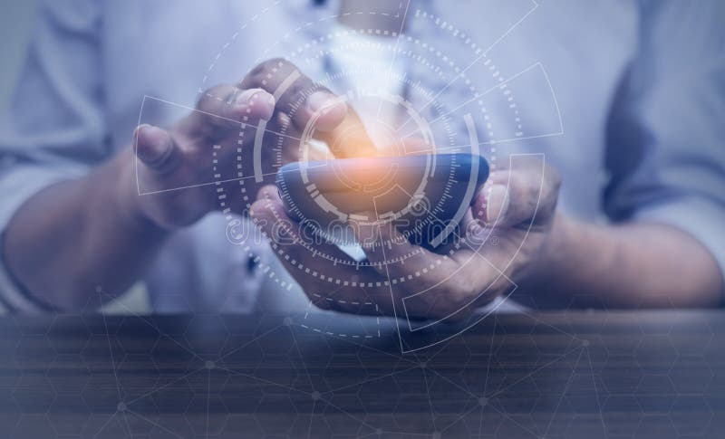 Age of Technology People`s, Use of Technology in the Modern Era Stock ...