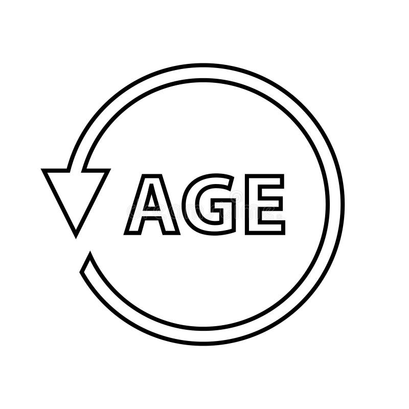Age Vector Icon. Age Symbol Illustration Stock Vector - Illustration of ...