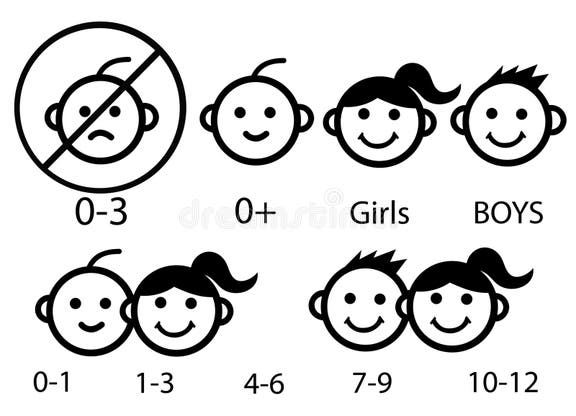 Age warning label vector stock vector. Illustration of symbol - 285524303