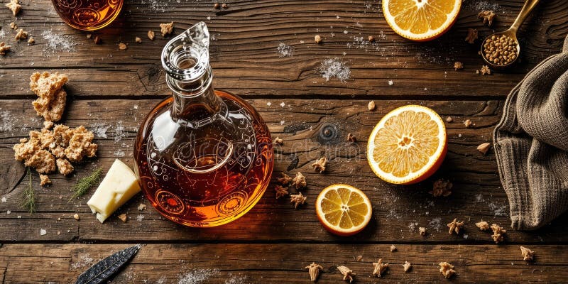 Aged Amber Elixir a Medieval Feast for the Senses Vintage Decanter and ...