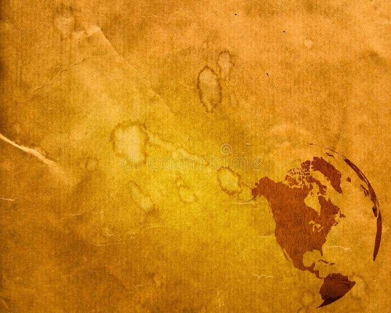 Aged America map stock illustration. Illustration of aged - 25347572