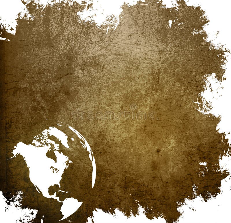 Aged America map vintage stock illustration. Illustration of global ...