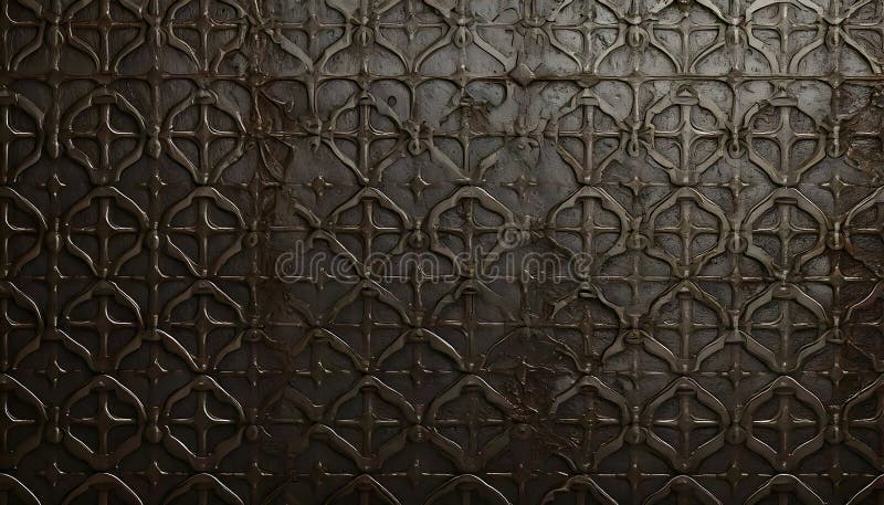 Aged and Battle-worn Medieval Armor with Weathered Steel, Engravings ...