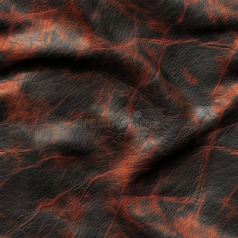 Aged Black and Brown Cracked Leather Texture Stock Illustration - Illustration of rugged ...