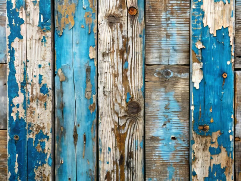 Aged Blue and White Wooden Wall Texture a Generative AI Background ...