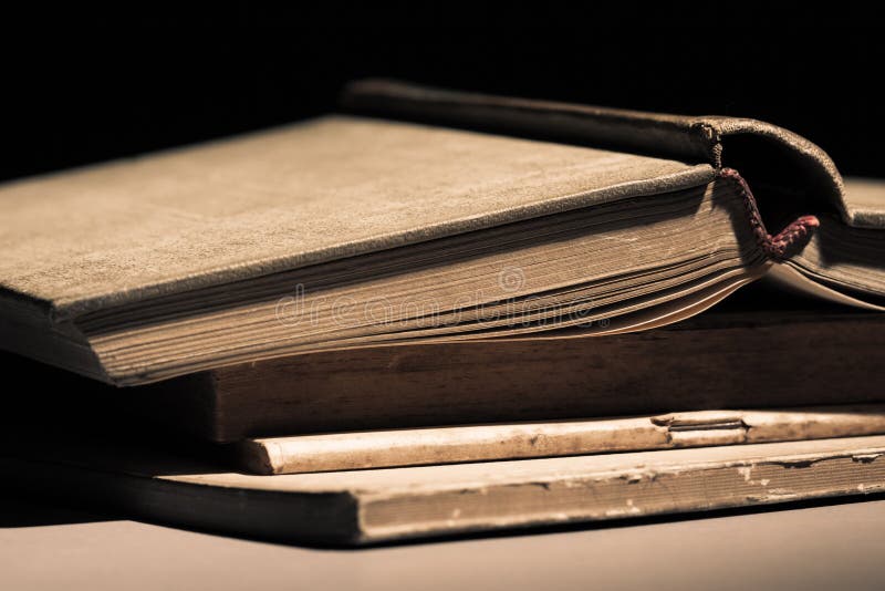 Old, Aged Book Pages Close Up Macro Shot Stock Photo - Image of ...