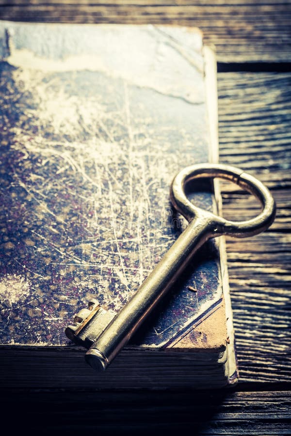 Aged books and keys stock photo. Image of retro, antique - 74018404