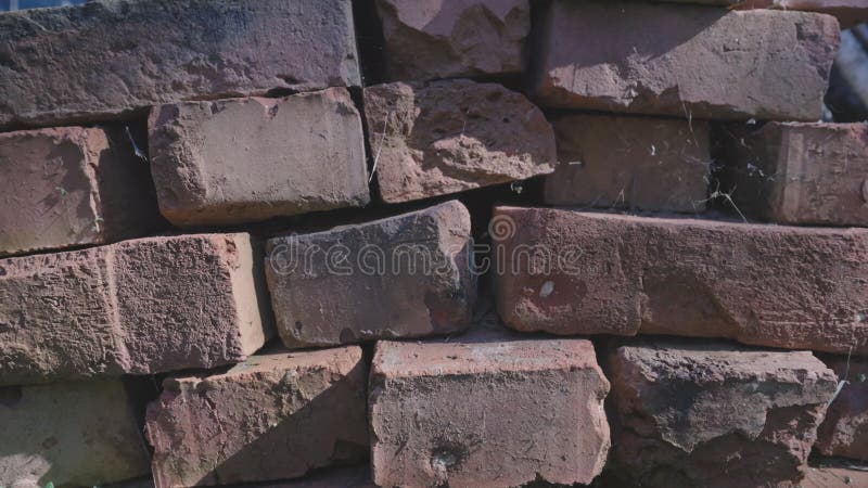 Weathered Brick Wall Revealing Intricate Decay Patterns, Highlighting ...
