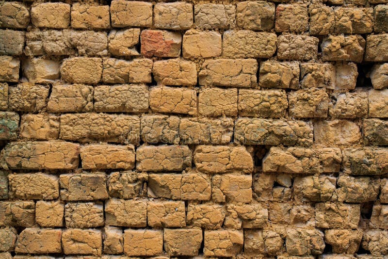 Aged Brick Texture. Retro Brick Wall Background Aged by Weather Stock ...