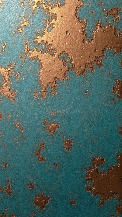 Aged Bronze Patina Wallpaper with Oxidized Texture Stock Illustration ...