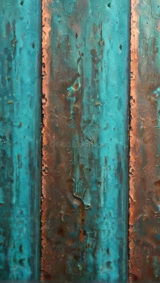 Aged Bronze Patina Wallpaper with Oxidized Texture Stock Illustration ...