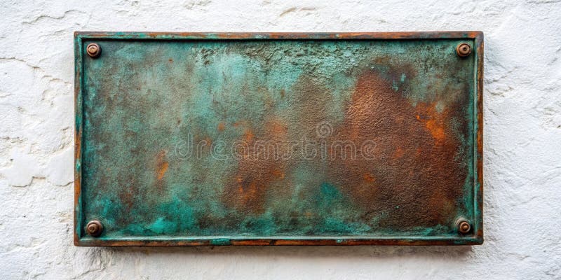 Aged Bronze Plaque with Frame a Stunning Rectangular Antique Brass ...