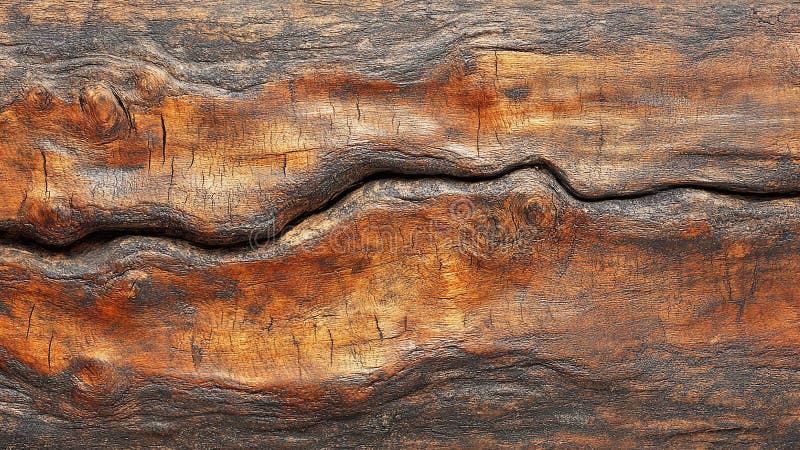 Aged Cherry Wood with a Rugged Texture and Visible Grain Patterns Stock ...
