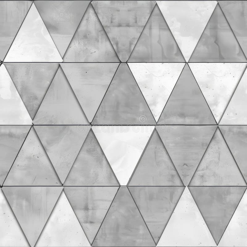 Aged Concrete with Triangular Design, Capturing a Retro and Vintage ...