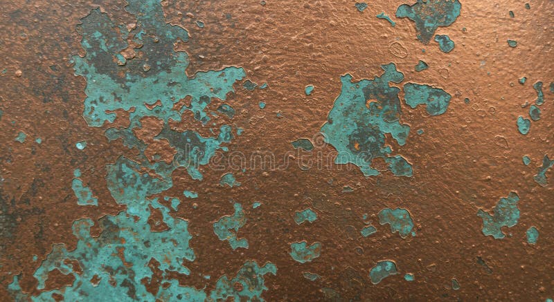 Aged Copper Texture with Patina Abstract Background Surface Close Up Stock Illustration ...