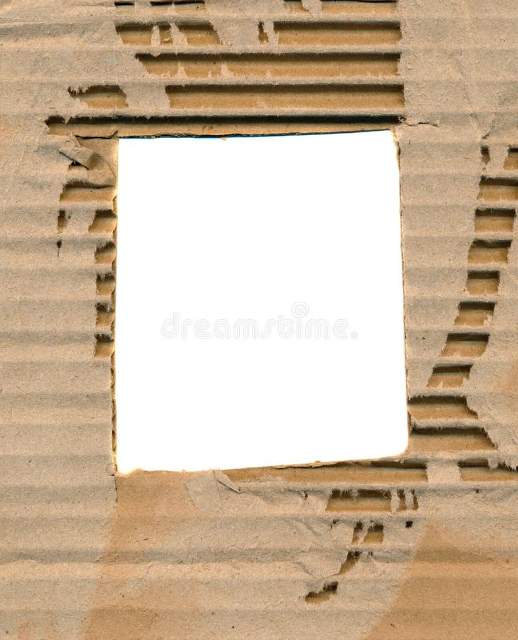 A hole in a package paper stock image. Image of copy - 84227687