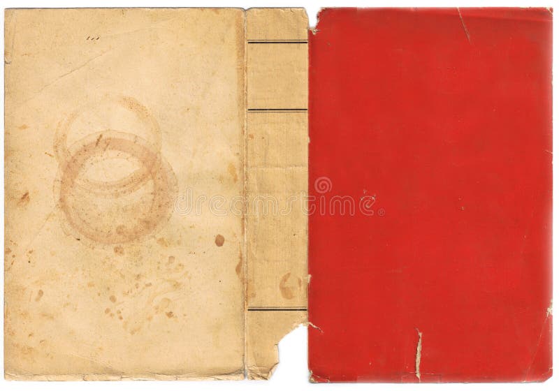 Aged Cover Digitally Scanned from Old Books Stock Illustration ...