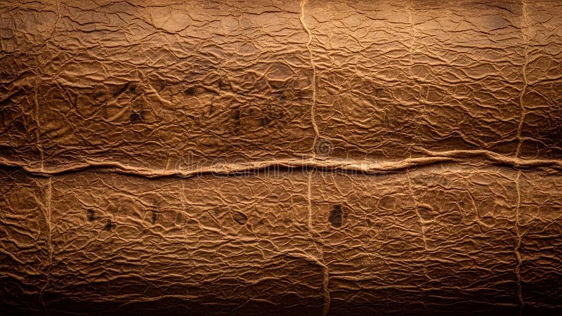 Aged, Cracked Brown Paper Texture with Rough Surface and Visible Grain ...