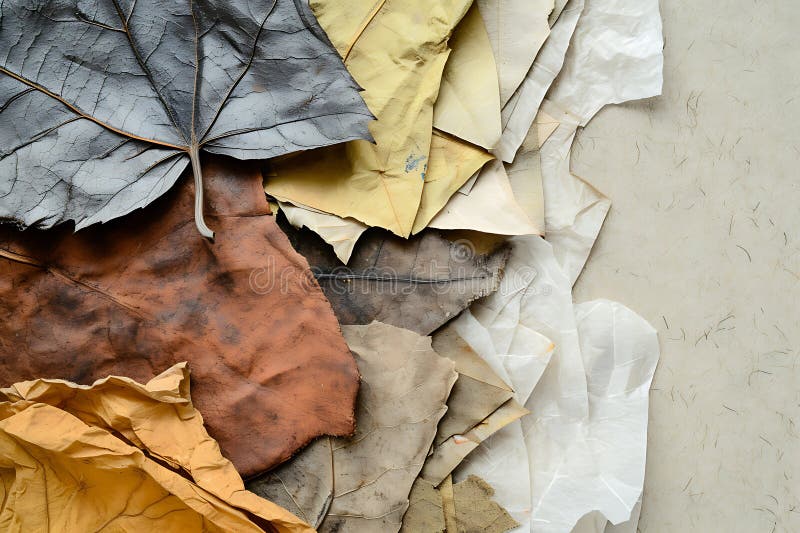 Texture of Recycled Materials and Natural Elements Stock Illustration ...
