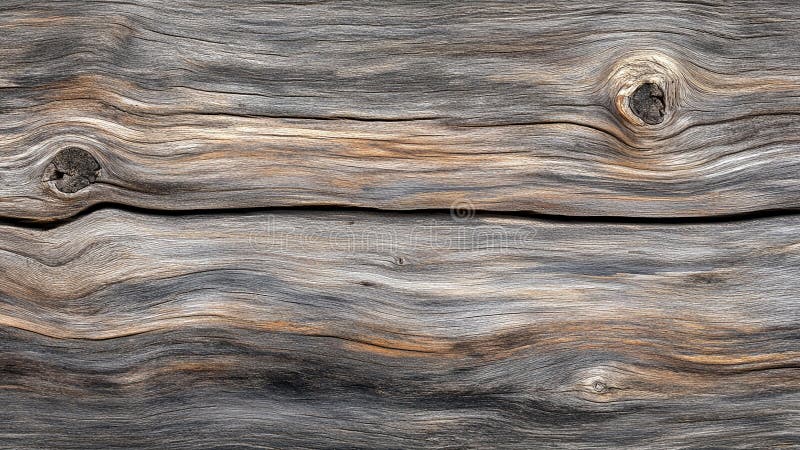 Aged Driftwood with a Weathered Texture and Faded, Sun-bleached Grain ...