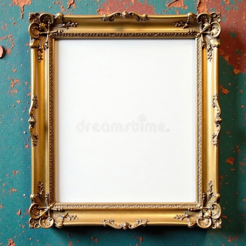Aged, Empty Instant Photo Frame, Vintage Style, Blank, Mockup, Album ...