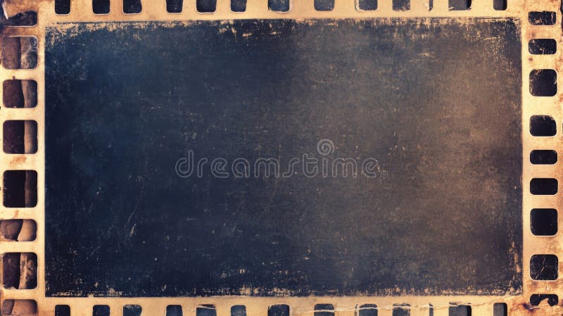 Aged Film Strip Texture Dark Brown Background Stock Illustration ...