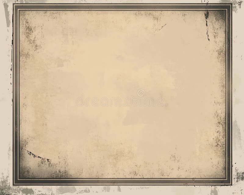 Aged Frame Beige Abstract Background Illustration Stock Photo - Image ...