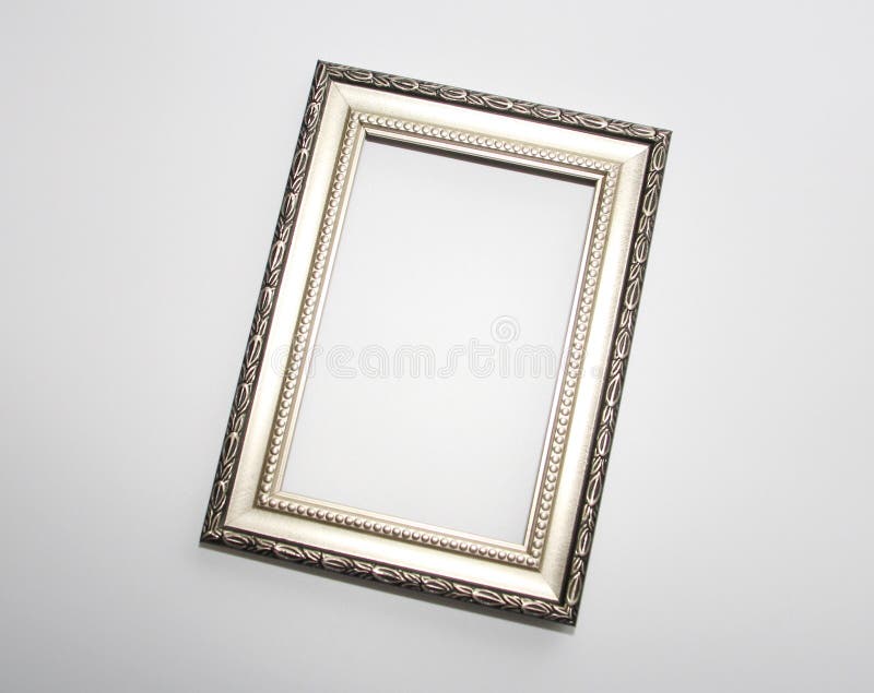 Aged Frame for a Photo, Picture or Certificate. Photo on a White ...