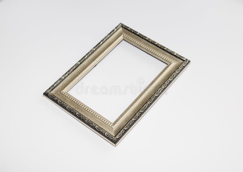 Aged Frame for a Photo, Picture or Certificate. Photo on a White ...